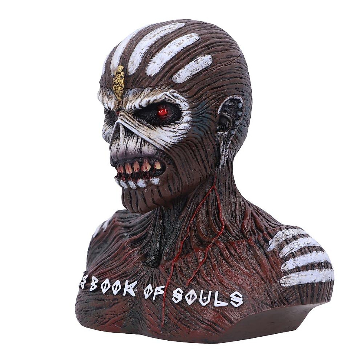 Nemesis Now Officially Licensed Iron Maiden The Book of Souls Bust Box (Small) Brown, 11.5cm