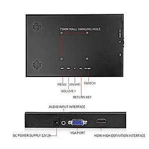 Thinlerain Portable Monitor - 11.6 inch 1080P FHD HDMI VGA Laptop Monitor,1920 x 1080P IPS LED Display External Monitor for Laptop and Computer, Build in Speakers