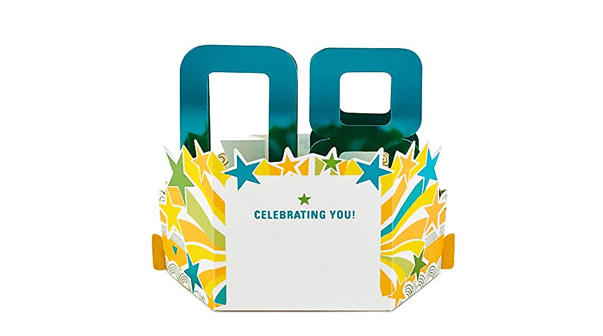 Hallmark 80th Birthday Pop Up Card - Celebrate in Style