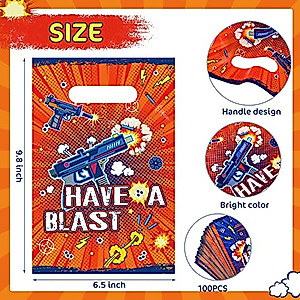 Pajean 100 Pcs Wars Favor Bags Party Bags Wars Goody Treat Bags Dart War Goodies Candy Bags for Dart War Birthday Party Baby Shower Supplies