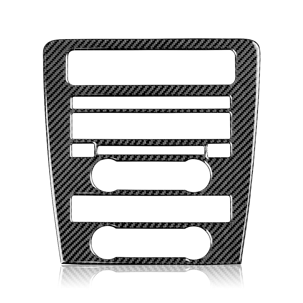 Car Center Console CD Panel Trim Accessories for Ford Mustang 2009 2010 2011 2012 2013 2014 Carbon Fiber Sticker