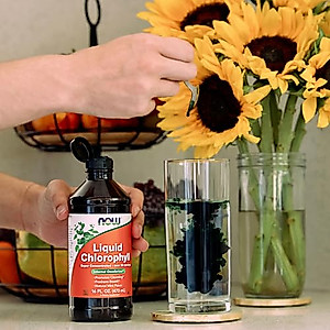 NOW Foods Supplements, Liquid Chlorophyll, Super Concentrated, Internal Deodorizer*,Boost Energy, Mint Flavor, 16-Ounce