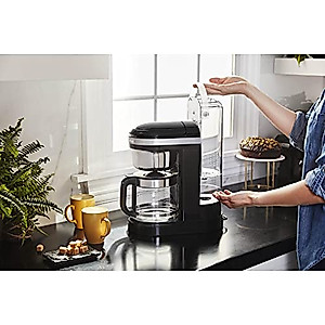 KitchenAid KCM1209OB Coffee Maker, 12 cup, Onix Black, 12 Cup Drip Coffee Maker with Warming Plate