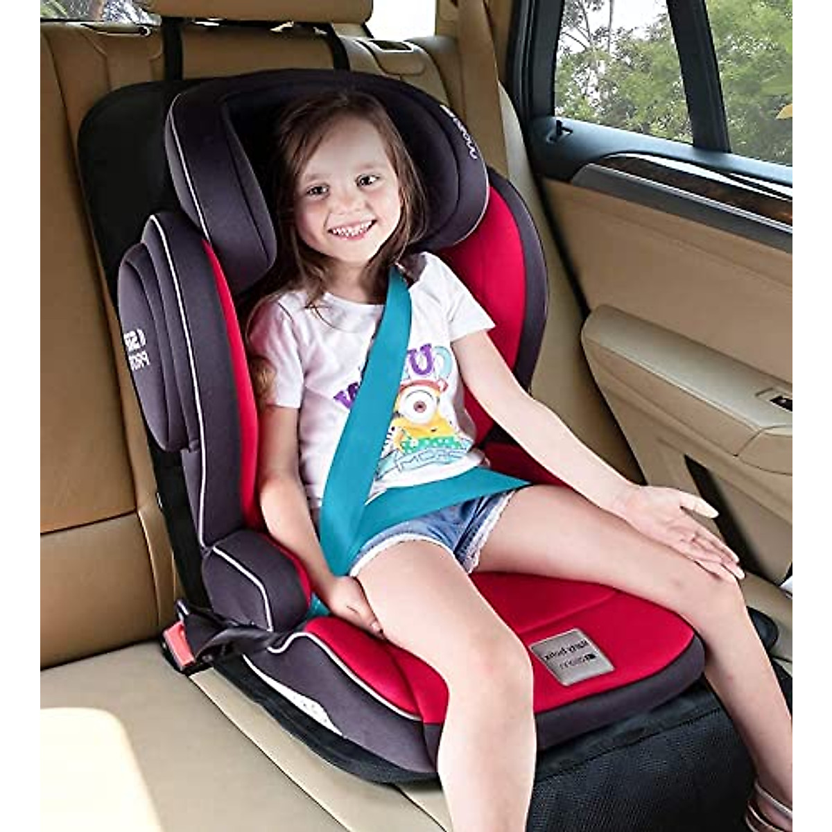 Car Seat Protector, MHO+All 2 Pack Auto Car Seat Protectors for Child Baby Car Seats - Large CarSeat Sit Savers Mat with Waterproof 600D Fabric & 2 Storage Pockets, Crash Test Approved