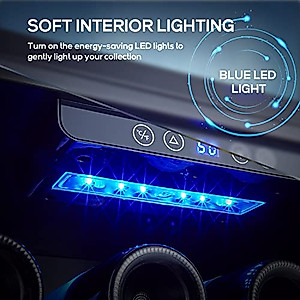 Kalamra KRC-52SZF 4.2 Cu.ft 50 Bottle Single Zone Wine Refrigerator with S/S Door and Handle