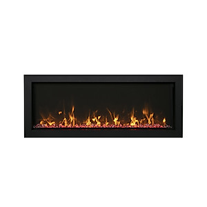 Amantii Panorama Indoor/Outdoor Extra Slim Built In Electric Fireplace (BI-60-XTRASLIM), 60-Inch