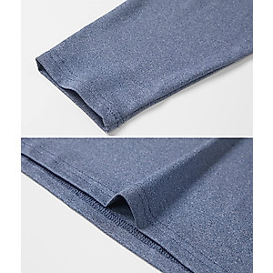 MANSDOUR Men's Active Sports Shirt 1/4 Zip Performance Long Sleeve Workout Running T Shirt Pullover Tops Light Blue