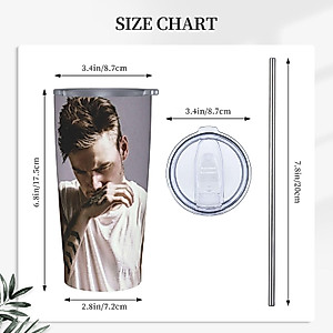UALWORY Liam Music Payne Tumbler Cup 20oz Travel Coffee Mug with Lid and Straw Stainless Steel Insulated Mugs