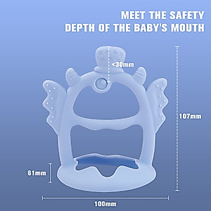 Teething Toys for 0-6 and 6-12 Months Babies, Tinabless 3packs Anti-Drop Baby Wrist Teether Soothing Pacifiers, Hand Teether for Babies, BPA-Free, Non-Toxic Silicone Chew Toys