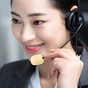 BQLZR 8mm Dia Yellow Wind Shield Mic Sponge Cover for Loudspeaker Lapel Microphone Headset Microphone EY-M02 Pack of 10