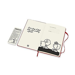 Moleskine Limited Edition Peanuts 12 Month 2022 Weekly Planner, Hard Cover, Large (5" x 8.25"), Scarlet Red