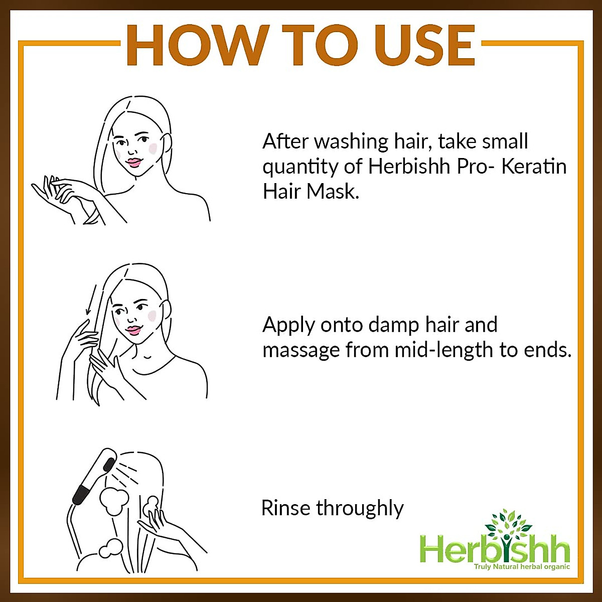 Herbishh Argan Hair Mask-Deep Conditioning & Hydration For Healthier Looking Hair-25gm for very Dry, Weak, Stressed Out Hair, No Sulphates, No Parabens