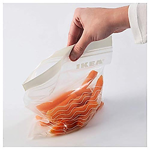 IKEA Istad Plastic Freezer Bag, Yellow/White