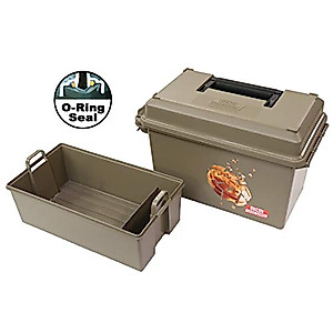MTM SFRC Shotshell Field and Range Case, O-Ring Seal, Dual Latching System, USA Made, Dark Earth