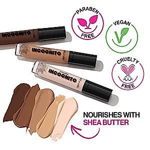 Wet n Wild Mega Last Incognito All-Day Full Coverage Liquid Matte Concealer, Light Beige, 0.18 Ounce