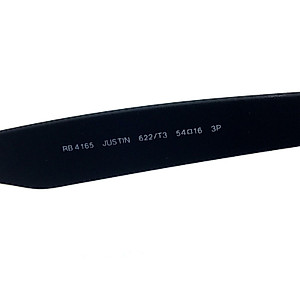 Ray-Ban RB4165 JUSTIN 55mm Black w/ Grey Gradient Polarized Sunglasses, 55 mm