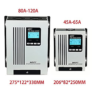 SOLAFANS 96V 65A MPPT Solar Charger 48V 60V 72V Auto Wake Up Dead Battery DC180V PV Input 6600W for Off Gird Solar System Sealed Gel AGM Flooded Lithium Battery