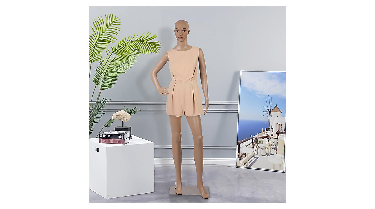 Realistic Female Mannequin with Adjustable Pose & Base