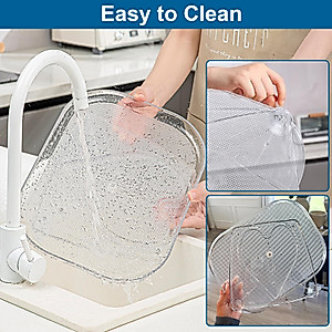 Square Lazy Susan Turntable Organizer for Refrigerator, 360°Rotate Rectangle Turntable Organizer and Storage, 15.7in Clear Lazy Susan for Cabinet, Kitchen, Pantry, Refrigerator