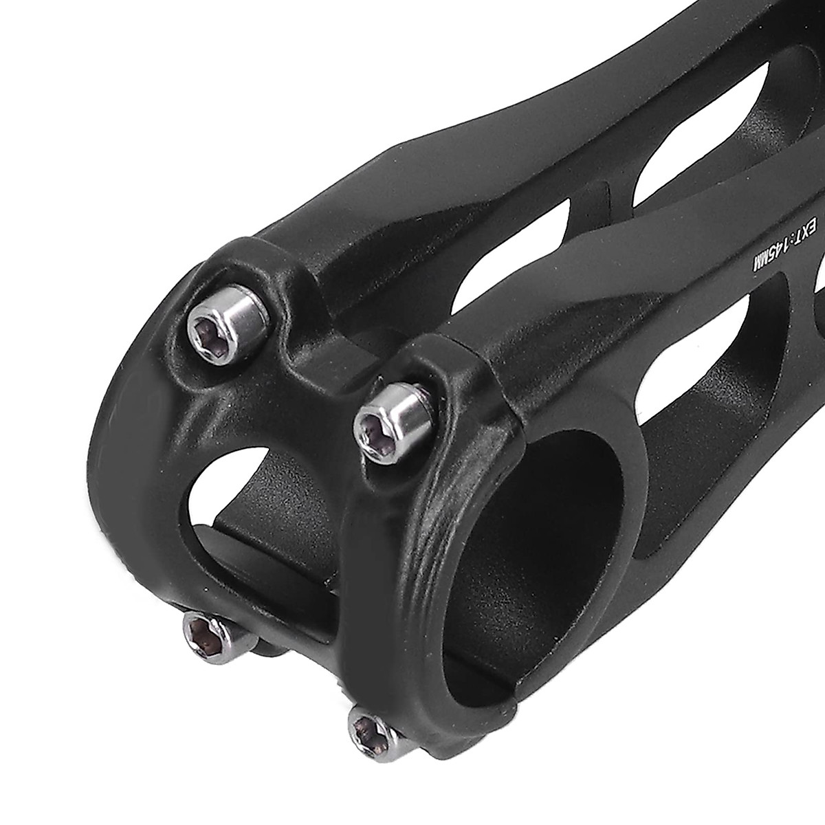 Dilwe Mountain Bike Stem, Mountain Bike Aluminum Alloy Stem Angle Adjustable Handlebar Stem 31.8x145mm and Spare Parts