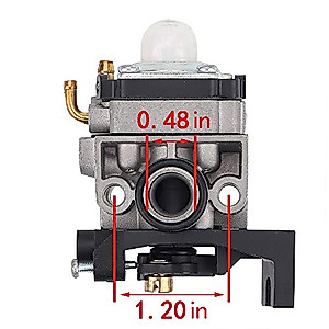 Panari GX35 Carburetor with 17211-Z0Z-000 Air Filter for Honda HHT35 HHT35S String Trimmer GX35 4 Stroke Small Engine Replace 16100-Z0Z-034 16100-Z0Z-815 WYB-16C