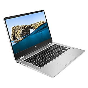 2022 HP Convertible 2-in-1 Chromebook, 14" FHD IPS Touchscreen, Intel Processor up to 3.28GHz, 8GB Ram, 128GB SSD, Super-Fast 6th Gen WiFi, Chrome OS(Renewed) (Silver)