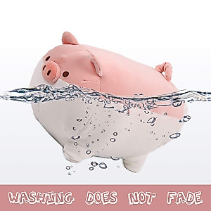 ARELUX 16in Stuffed Animal Pig Plush Pillow,Soft Piggy Anime Plushies Japanese Cuddle Pet Throw Pillow,Kawaii Plush Toy Gifts for Boys Girls Kids Birthday