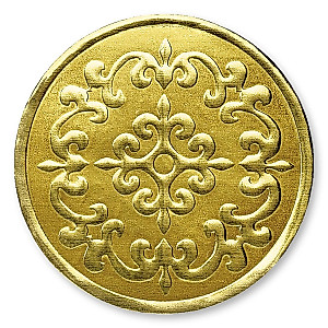 PaperDirect Gold Castillo Filigree Embossed Foil Certificate Seals, 32 Count