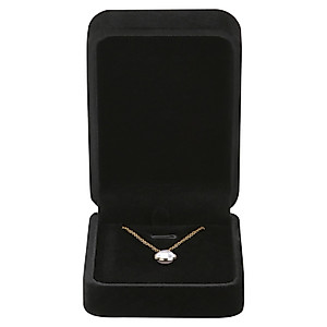 LETURE 6 Pieces Velvet Jewelry Gift Boxes for Necklace Pendant Bracelet Ring Earring, Jewelry Storage Display Case for Christmas Wedding Engagement Birthday Anniversary (Pendant Box STYLE-6PCS)