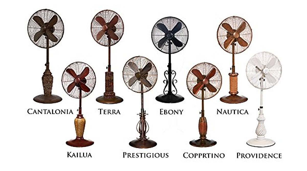 Deco Breeze Pedestal Fan - Stylish 18-Inch Outdoor Oscillating Fan