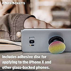PopSockets: Collapsible Grip & Stand for Phones and Tablets - Glitter Rainbow Showers