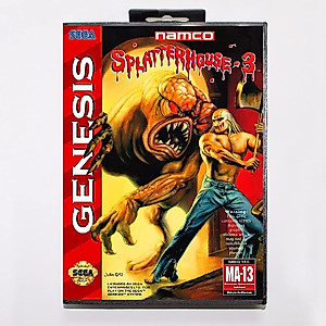 Kruti Splatterhouse 3 Game Cartridge 16 bit MD Game Card With Retail Box For Sega Mega Drive For Genesis
