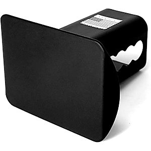 Blank Metal Hitch Cover (Fits 2" Receiver, Black 3"x4")