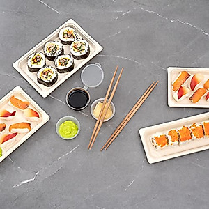 Restaurantware 9.5 Inch Wooden Chopsticks 100 Carbonized Chinese Chopsticks - With Both Pointed Ends Sustainable Cedar Noodle Chopsticks Disposable For Home Or Take Outs