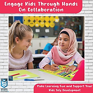 Murvin 14 Pack Large Laminated MATH Posters for Kids, Preschool, Kindergarten & Elementary | Addition, Subtraction, Multiplication, Erasable Charts, Division, Numbers, & Fractions – STEM CERTIFIED 11X 17