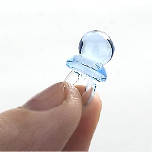 Small Blue Acrylic Baby Pacifier Baby Shower Favors - 144 Pieces