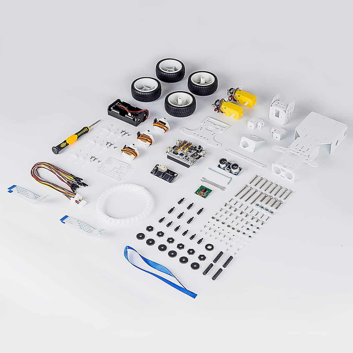 SunFounder Smart Video Robot Car Kit for Raspberry Pi, Python/Blockly (Like Scratch), Web Control, Line Tracking, for Raspberry Pi Robot Kits for Teens and Adults (Raspberry Pi NOT Included)