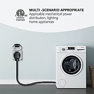 STARELO 30Amp Power Outlet Box,NEMA 10-30R Receptacle 125/250Volt,Outdoor dustproof and Weatherproof.No Grounding, Outlet for Electric Dryers, Heavy Duty Industrial Grade Power Receptacle.ETL Listed.