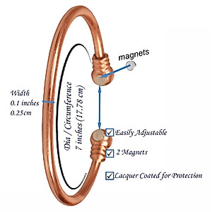 Touchstone Handcrafted By Indian Skilled Artisans Durable High Gauge Copper Hand Twisted Pipe Bracelet In Natural Tone.