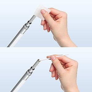 ScopeAround Ear Spoon with Ear Camera Otoscope Accessories, Compatible with Digital Otoscope, Includes 9 Speculums, 4 Ear Picks, and 1 Pack of Q-Tips, Lens Diameter: 3.9mm