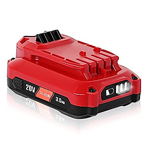 DSANKE CMCB204 3.0Ah 20V Lithium-ion Battery Replacement for Craftsman V20 Lithium Ion Battery CMCB204 CMCB204-2 CMCB202 CMCB202-2 CMCB201 Craftsman V20 Battery