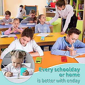 48 Pcs Pocket Calculator Small Basic Standard Battery Powered Calculator Mini Colored 8 Digit Handheld 4 Function Calculator for Students Kids School Teacher Desktop Home Office, 3 Designs