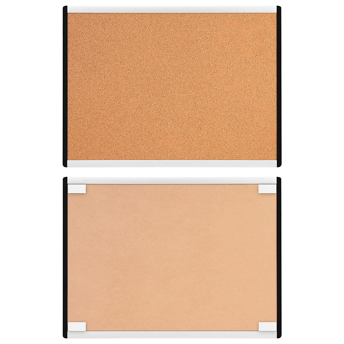 Amazon Basics Cork Board with Aluminum/Plastic Frame and Mounting Tabs, 17 x 23 Inches