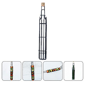 POPETPOP Stainless Steel Birds Fruit Vegetable Holder Parrot Feeder Foraging Toy Hanging Basket Fruit Fork Bird Treat Skewer Cage Accessories for Cockatiels Samll Animals