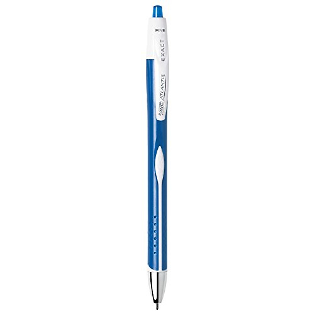 BIC Glide Exact Ballpoint Pen, Retractable, Fine 0.7 Mm, Blue Ink, Blue Barrel, Dozen