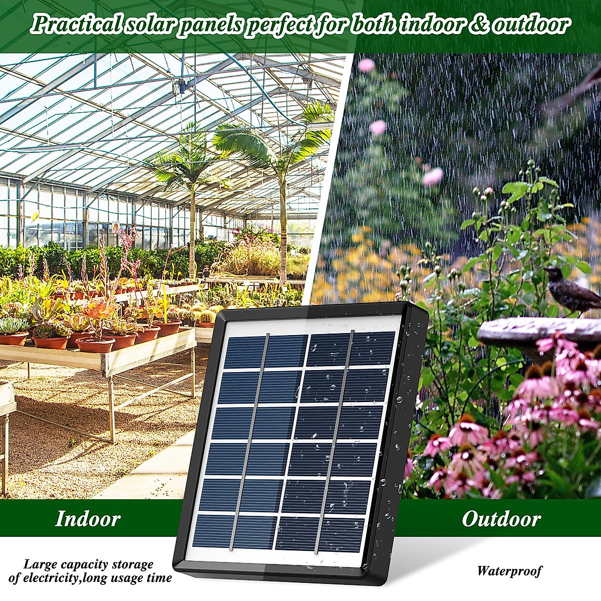 AnseTo Solar Irrigation System for Garden Watering System, 2023 Latest Drip Irrigation Kit for Potted Plants, Supported Automatic Watering System for The Balcony, The Plant Bed and The Green House