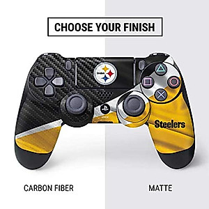 Skinit Decal Gaming Skin compatible with PS4 Controller - Officially Licensed NFL Pittsburgh Steelers Design