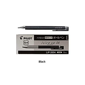 Pilot juice up 04 Retractable Gel Ink Pen, Ultra Fine Point 0.4mm, 5 Black and 5 Blue-Black (Value set)