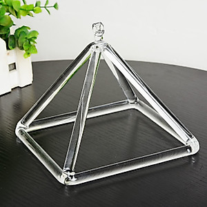 TERRITORY Crystal Singing Pyramid Rainbow Colored 12 inch - Perfect Healing Musical Instrument
