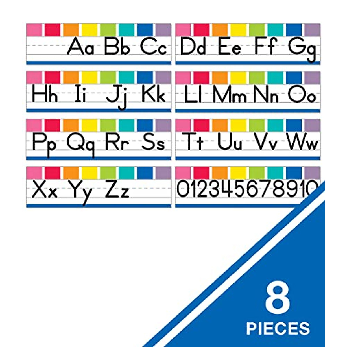 Schoolgirl Style - Hello Sunshine | Alphabet Line | Manuscript Mini Bulletin Board, 8pcs